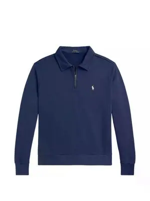 Polo Ralph Lauren Loopback Fleece Collared Sweatshirt - Blue