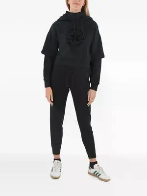 CONVERSE Logo-print Cropped Hoodie