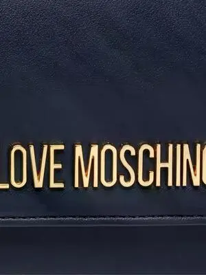 Moschino Logo-plaque Chain-strap Clutch Bag