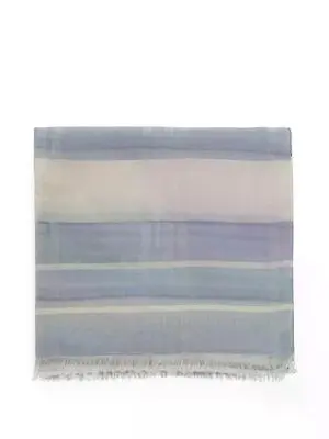 FERRAGAMO Check Stole - Blue