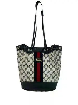 Gucci 20th Century Gg Supreme Web Bucket Bag