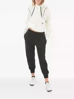 Nike Logo Print Cropped Hoodie