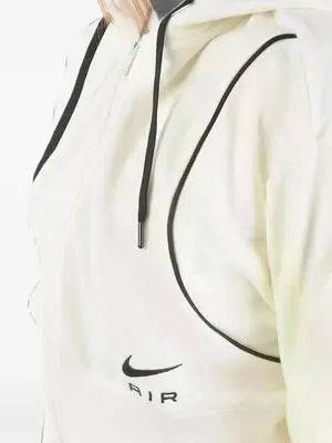 Nike Logo Print Cropped Hoodie