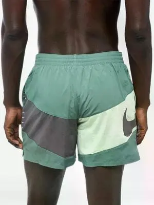 Nike Color-block Logo-print Swim Shorts