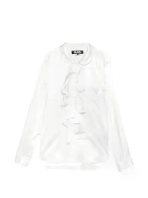 Comme Des Garçons Three-bow Shirt - White