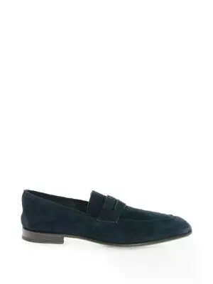 Zegna L'asola Suede Loafers - Blue