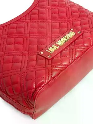 Moschino Quilted Heart-motif Shoulder Bag