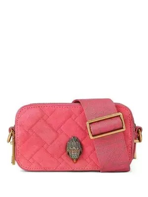 Kurt Geiger Eagle-plaque Woven Shoulder Bag - Pink