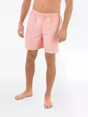 Nike Logo-embroidered Elasticated-waistband Swim Shorts - Pink