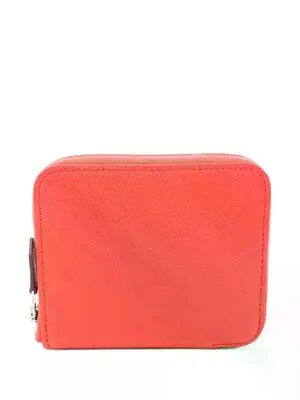 Hermès 2022 Azap Silk'in Compact Wallet - Red