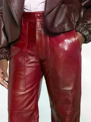 Isabel Marant Étoile Valka High-waisted Leather Trousers