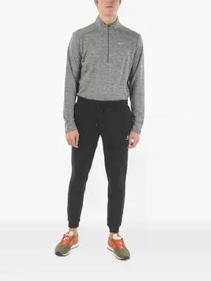 CONVERSE Logo-embroidered Cotton Track Pants - Black