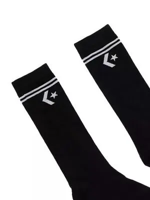 CONVERSE Logo-print Ribbed Socks