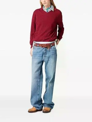 Miu Miu Washed Denim Boyfriend Jeans