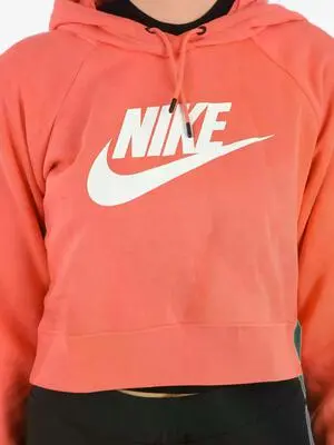 Nike Logo-print Cropped Hoodie