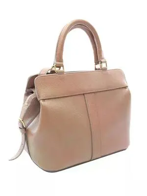 Celine 2000-2026 Small Cabas De France Leather Satchel