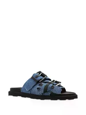 Moschino Buckle-fastening Denim Sandals