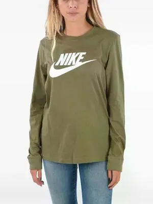 Nike Logo-print Long-sleeve T-shirt - Green