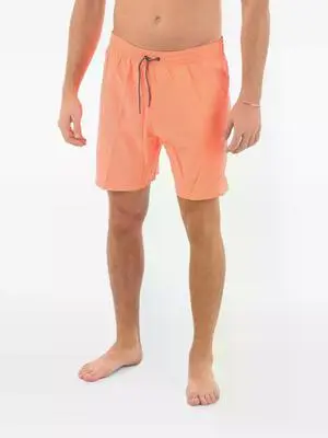 Nike Logo-print Elasticated Swim Shorts - Orange