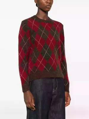 YERSE Argyle-knit Sweater