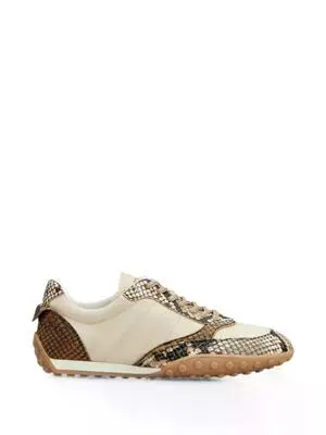 TOD'S Snake-effect Panelled Sneakers