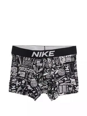 Nike Dri-fit Essential Micro Logo-print Boxers - Black