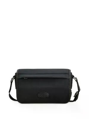 TOD'S Logo-patch Messenger Bag - Black