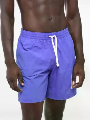 Nike Swim Gfx 7 Volleyball Logo-print Swim Shorts - Blue