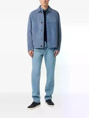 TOD'S Jacket In Pashmy Suede - Blue