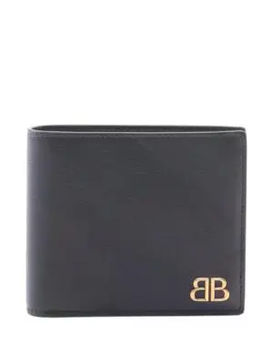 Balenciaga 2020s Monaco Bb Bi-fold Wallet - Black