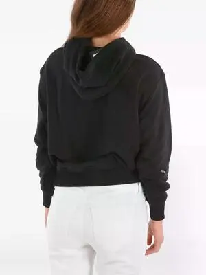 CONVERSE Logo-print Pouch-pocket Hoodie - Black