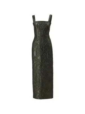 Carolina Herrera Floral-jacquard Maxi Dress