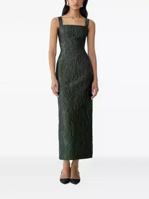 Carolina Herrera Floral-jacquard Maxi Dress