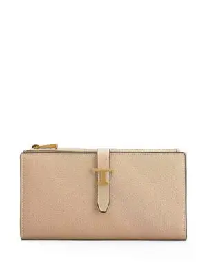 TOD'S Card Holder In Leather - Neutrals