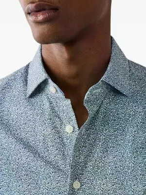 HACKETT LONDON Floral-print Poplin Shirt