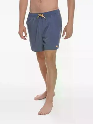 Nike Swim Logo-print Elasticated-waist Swim Shorts - Blue