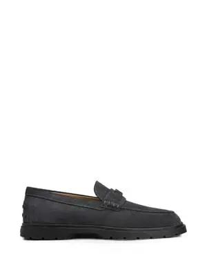 TOD'S Selleria Logo-plaque Loafers - Grey