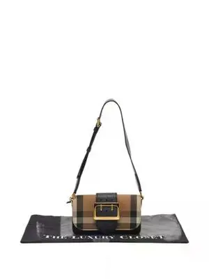 Burberry Small Buckle House Check Shoulder Bag