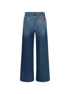7 For All Mankind Lotta Wide-leg Jeans - Blue