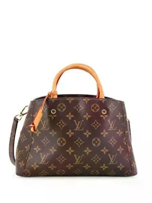 LOUIS VUITTON Montaigne Handbag Monogram Canvas Bb Satchel - Brown