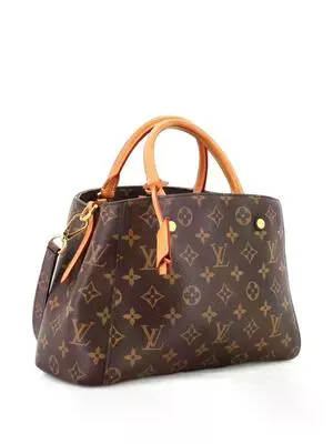 LOUIS VUITTON Montaigne Handbag Monogram Canvas Bb Satchel - Brown