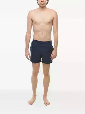 Nike Embroidered-logo Swim Shorts - Blue