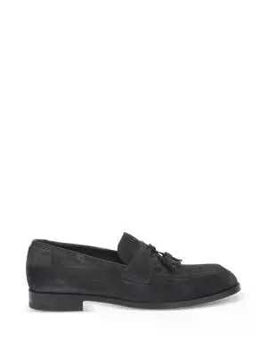 Zegna Tassel-detail Suede Loafers - Blue