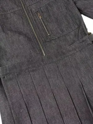 Fendi Pleated Zip-up Dress