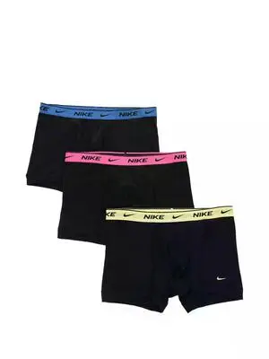 Nike Logo-waistband Stretch-cotton Boxers - Black