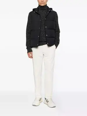 Eleventy Hooded Quilted Gilet