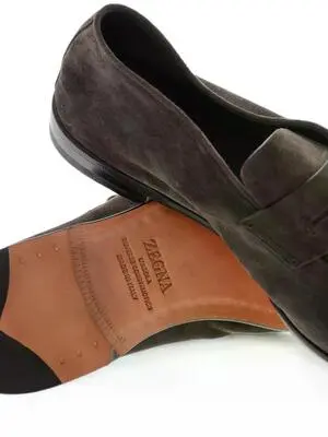 Zegna L'asola Suede Loafers