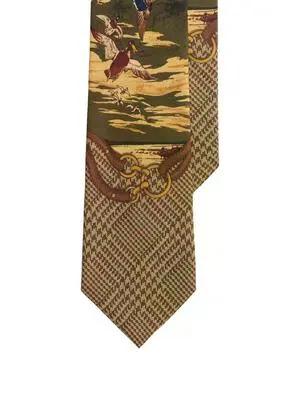 Polo Ralph Lauren Graduate Duck-print Silk Neck Tie - Neutrals