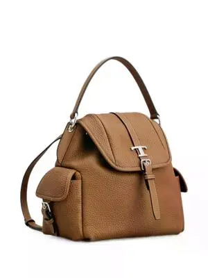 TOD'S T Timeless Pebbled Backpack