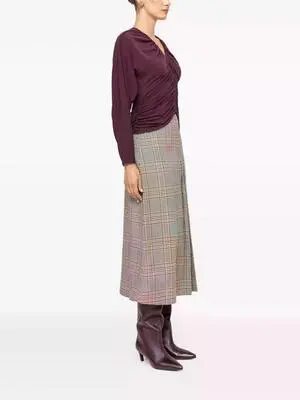 NISSA Draped Tencel™ And Wool Top